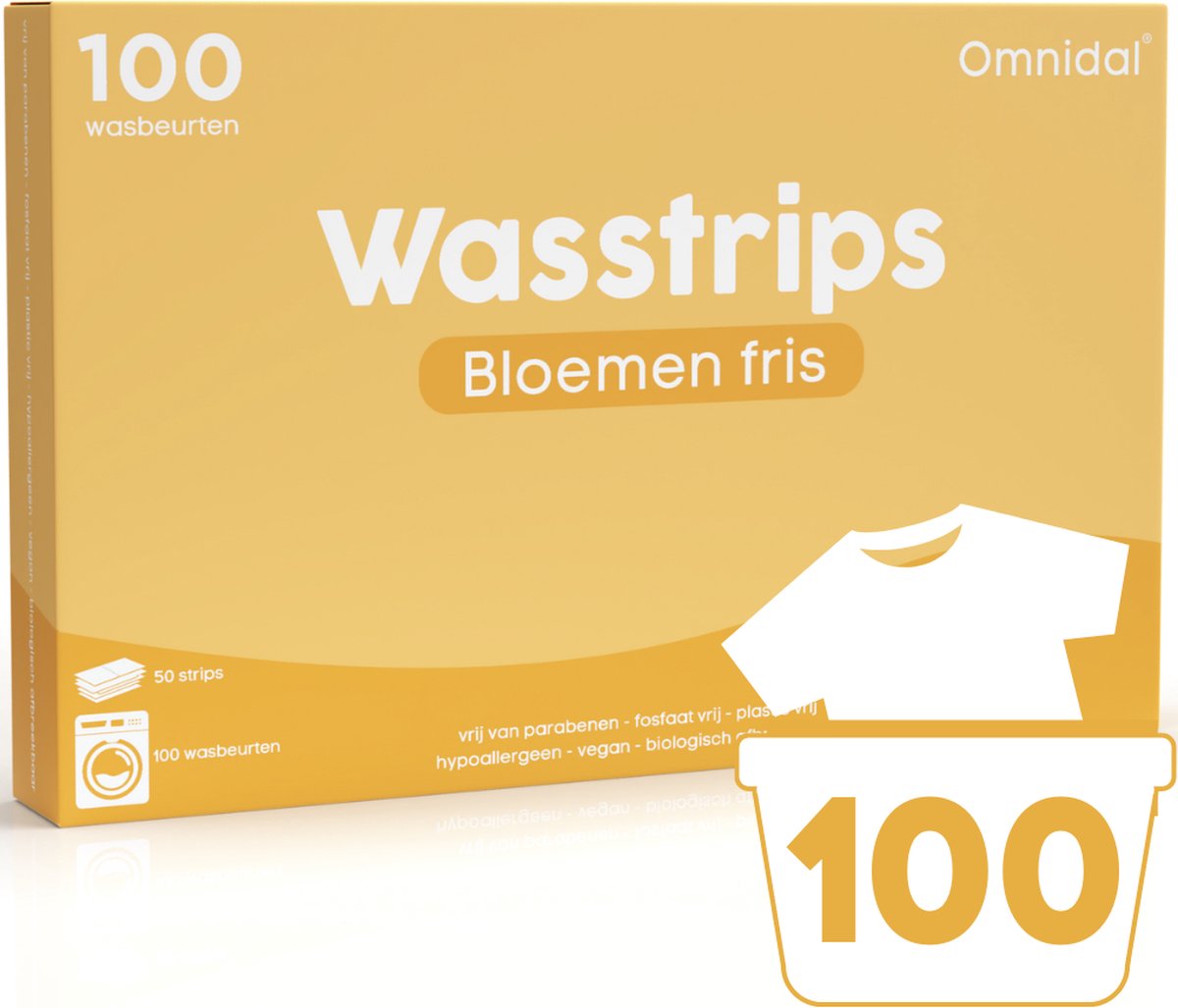 Milieuvriendelijke Wasmiddeldoekjes 100 Wasbeurten Bloemen Fris ...