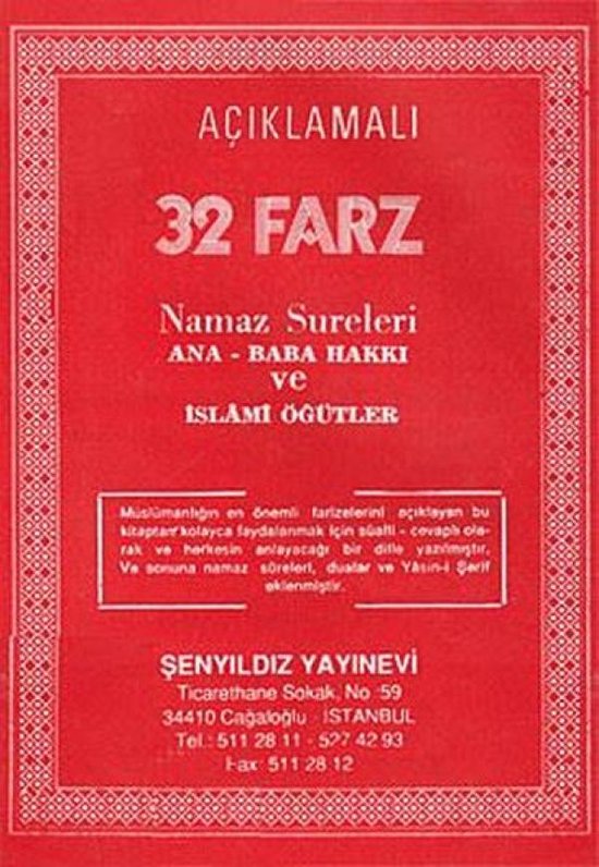 32 Farz - Namaz Sureleri Ana-Baba Hakkı ve İslami Öğütler, Selman Müderrisoğlu |... | bol