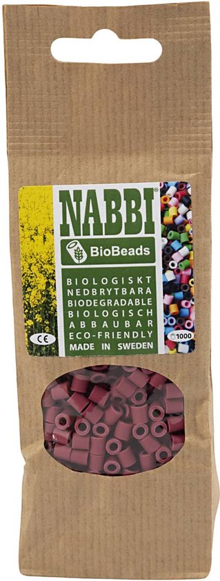 BioBeads van NABBI, afm 5x5 mm, gatgrootte 2,5 mm, medium, caramel ...