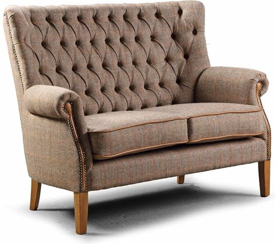Chesterfield stof bank Albany Harris Tweed wol | bol.com