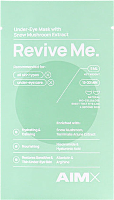 AIMX AIMX - Revive Me – Under Eye Mask | bol