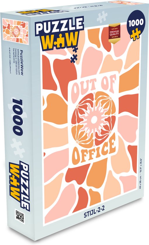 Puzzel Quotes - Out of office - Pastel - Legpuzzel - Puzzel 1000 ...