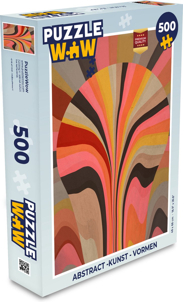 Puzzel Abstract -Kunst - Vormen - Legpuzzel - Puzzel 500 stukjes | bol.com