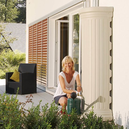 Regenton Column Muur - 550 liter - Zandbeige | bol