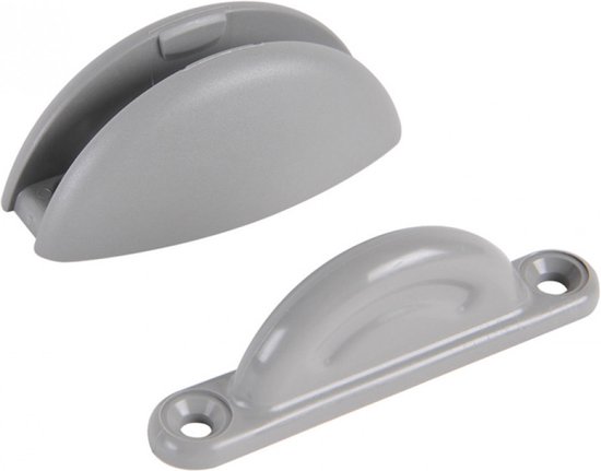 Deurvanger Plopp 2-delig Grijs | bol