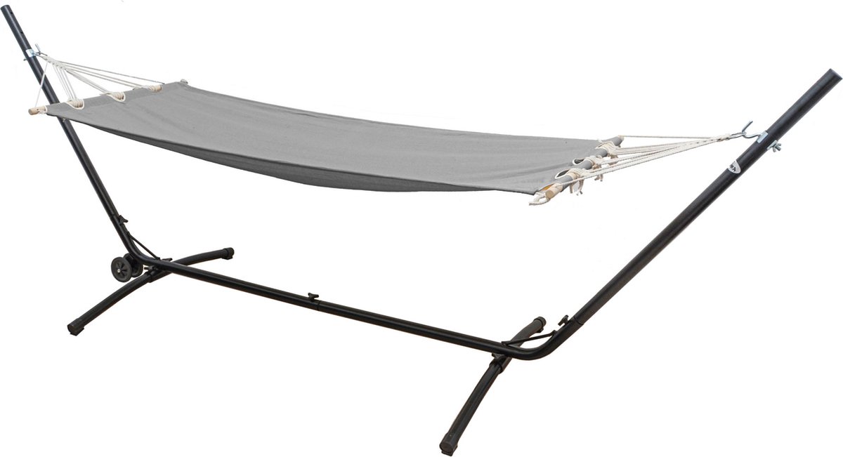 Hangmat met Frame - 335cm Hoogte Verstelbaar - XL Hangmat Frame op ...