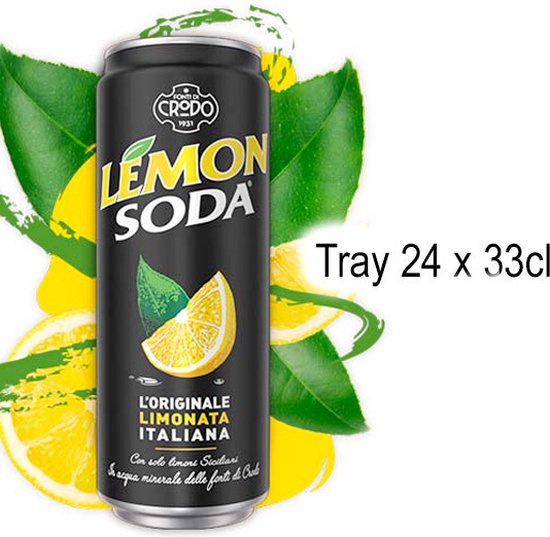 Fonti di Crodo - Lemon Soda, l'original Limonata Italiana - plateau 24 pièces | bol