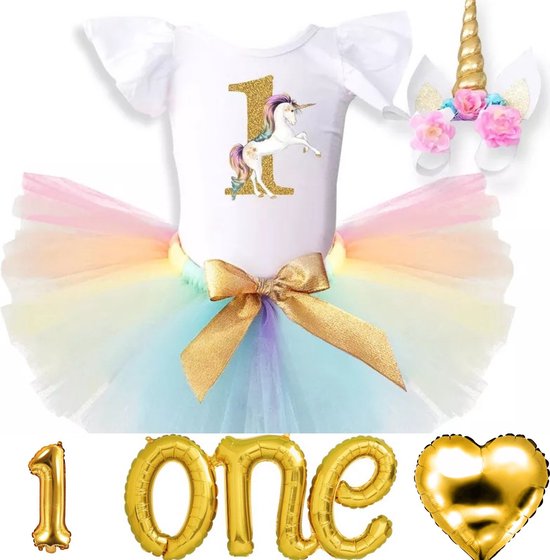 Cakesmash 1e verjaardag set Unicorn Dream deLuxe 6-delig - unicorn ...