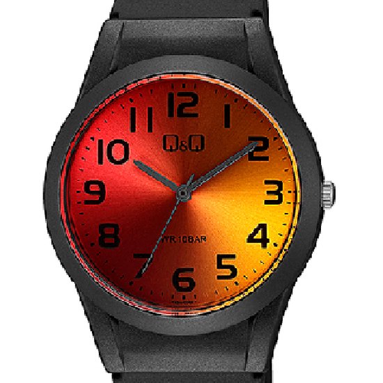 Q&Q V25A-004VY - Horloge - Sport - Analoog - Unisex - Plastic band - Rond - Kunststof... | bol