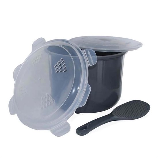 Cuiseur à riz rond pour micro-ondes - Lot de 7 - 2,5 L - Cuiseurs à riz ...
