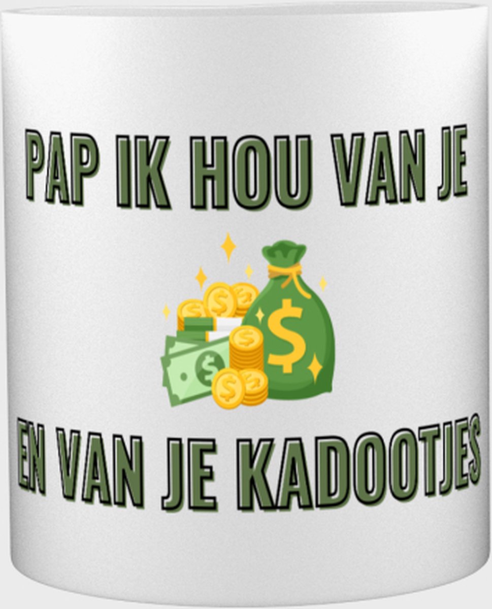 Akyol - pap ik hou van je en van je kadootjes Mok met opdruk - papa - vader met veel... | bol.com