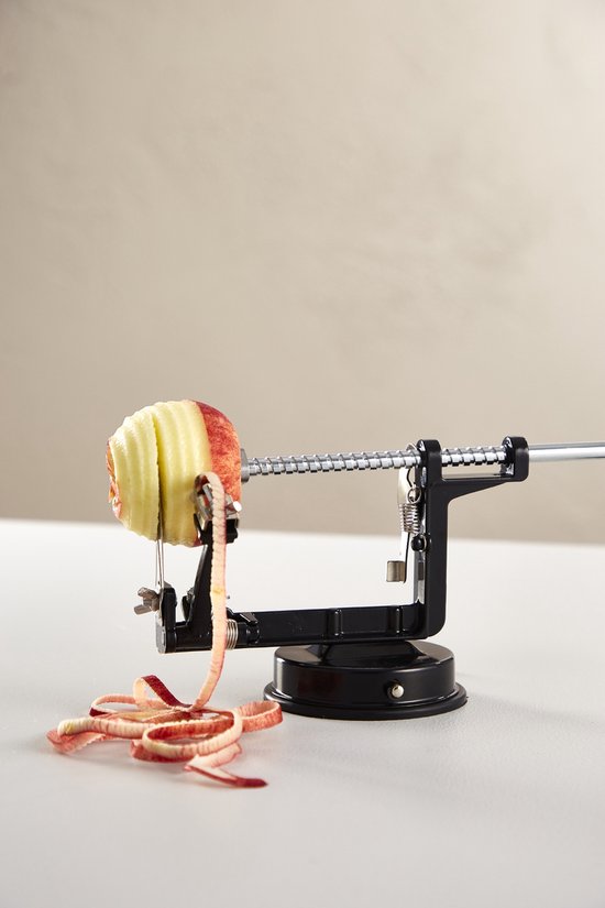 DAY Appelschiller Appelboor 3 in 1 Appelsnijder met Zuignap Zwart ...