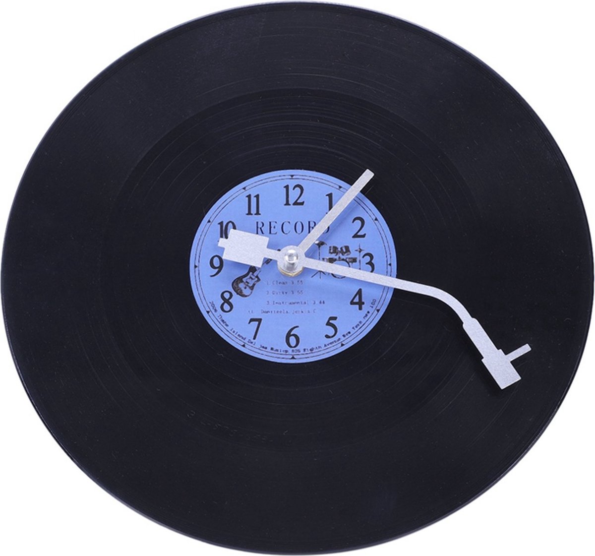 Vinyl retro klok | Wandklok | Muurklok | Design | Nostalgie | LP plaat ...