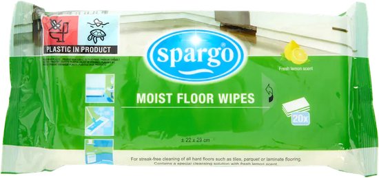 Spargo vochtige vloerdoekjes Citroen 20 stuks | bol