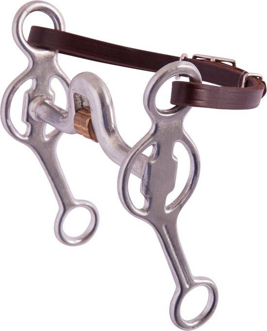 BR Western bit Mikmar show aluminium/koper roller One Size 1 Kleur | bol