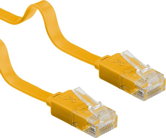Wentronic CAT6 Netwerkkabel - RJ45 - Geel - 3 m | bol