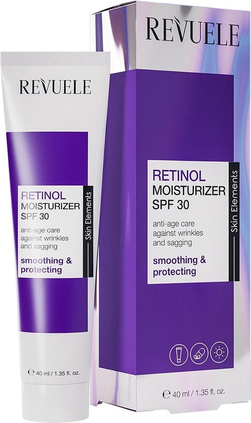 Revuele Retinol Moisturizer Face Cream - Anti-aging - SPF30 - 40ml | bol