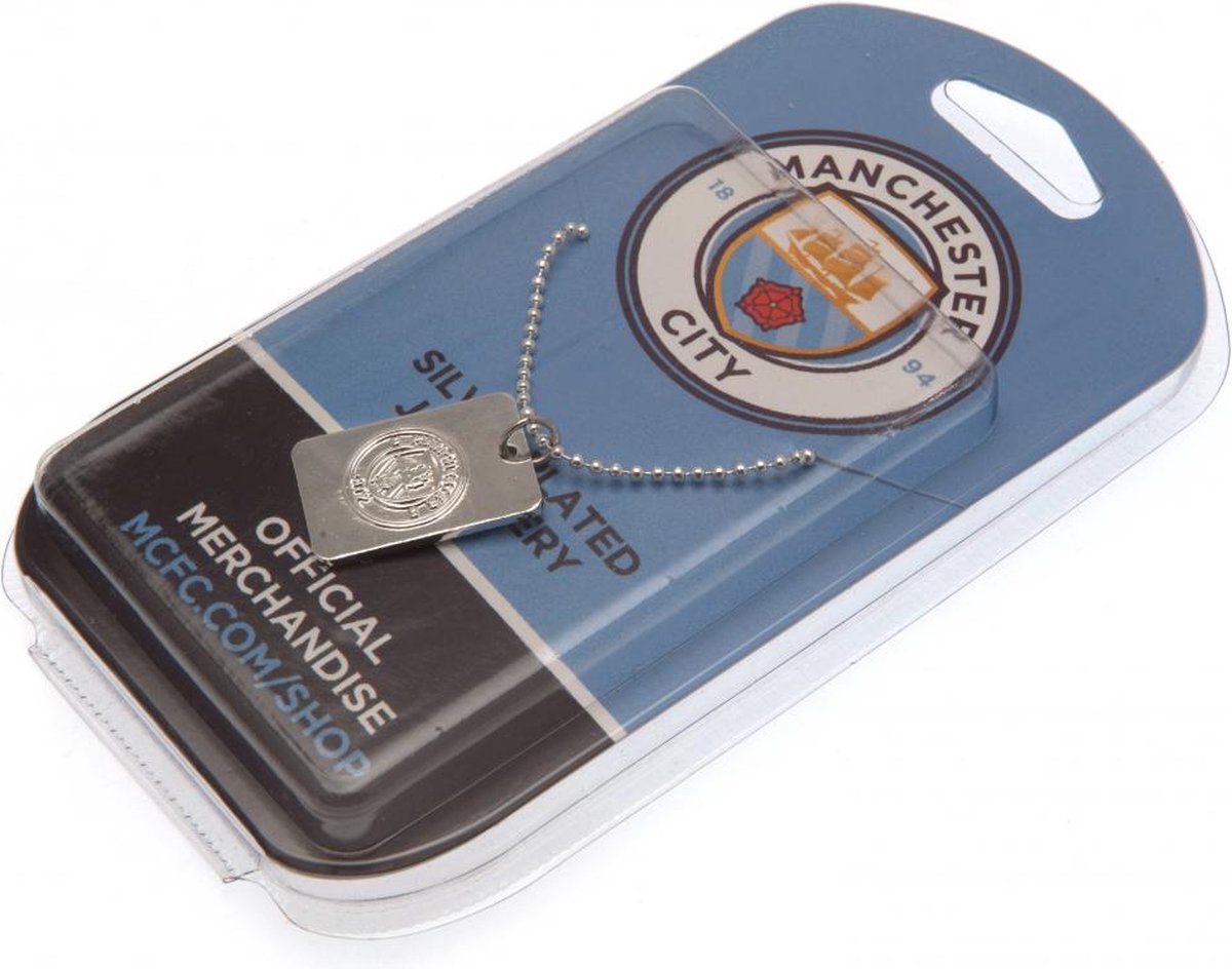 Manchester City ketting dog tag metaal | bol.com