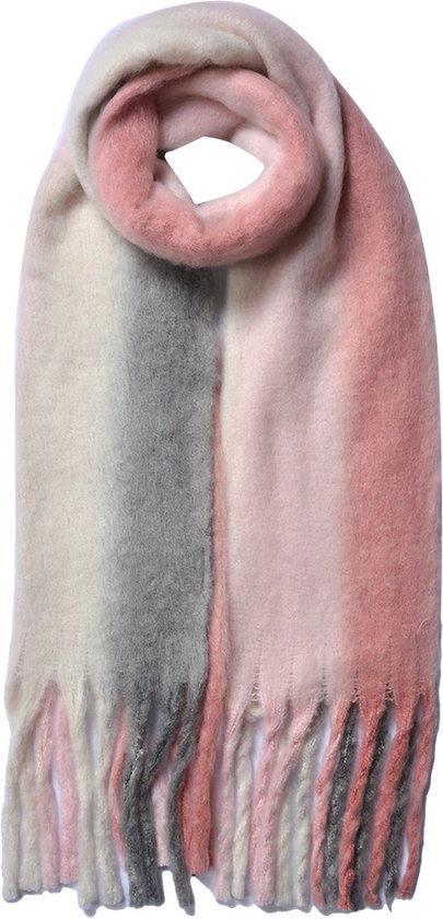 Juleeze Wintersjaal Dames 35x180 cm Roze Sjaal | bol
