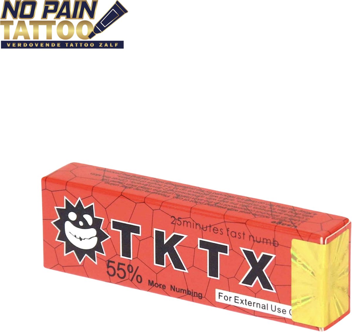 NO PAIN TATTOO® TKTX - Rood 55% - Tattoo crème - verdovende Creme ...