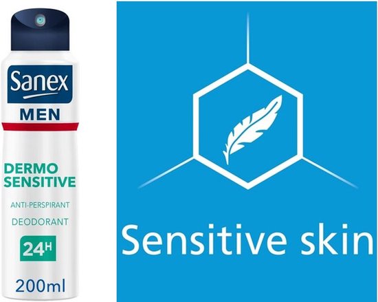 Sanex Deo Spray XL - Dermo Sensitive Men - 200 ml | bol
