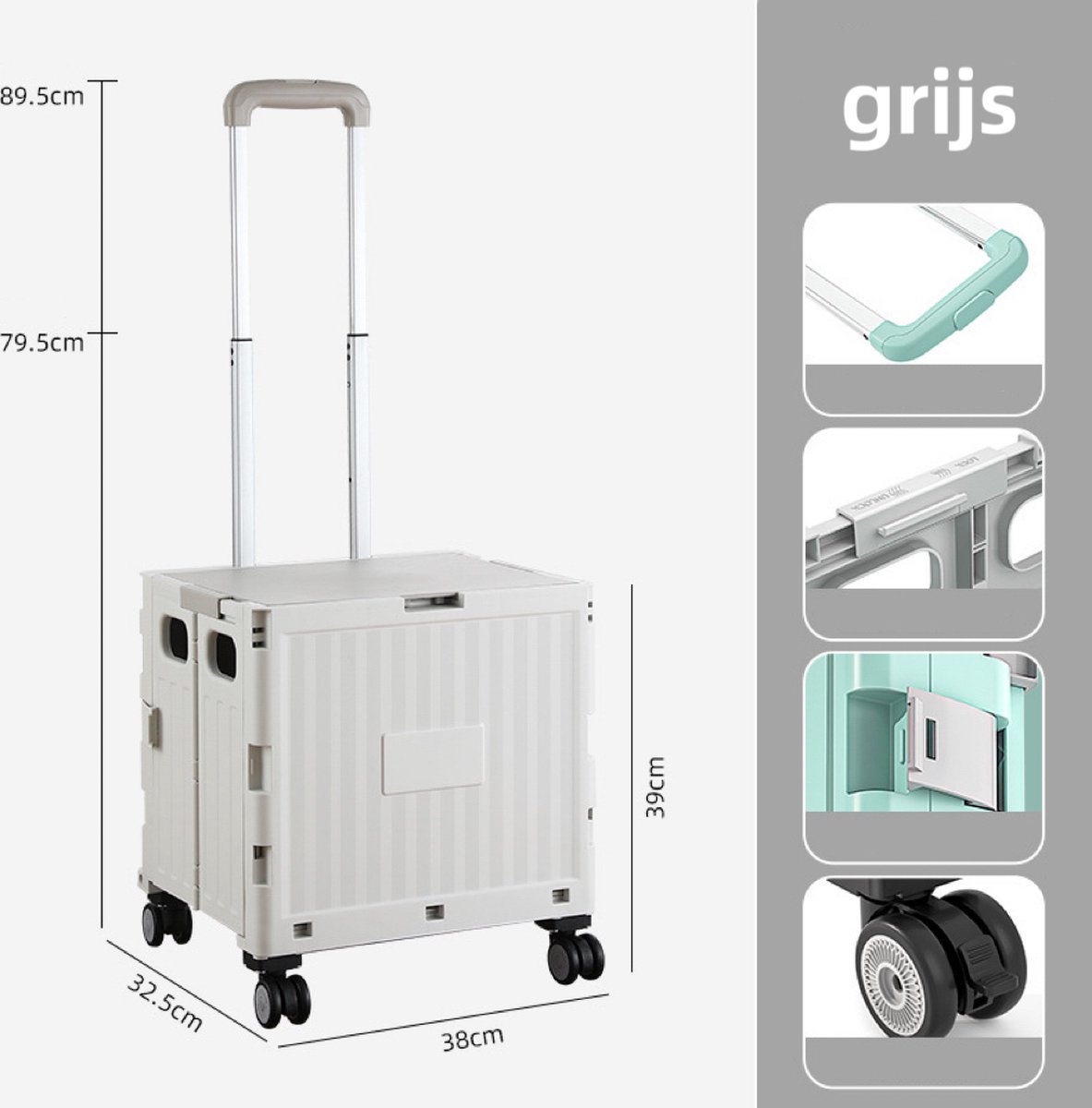 Inklapbare krat - Opvouwbare krat - Inklapbare krat met deksel ...