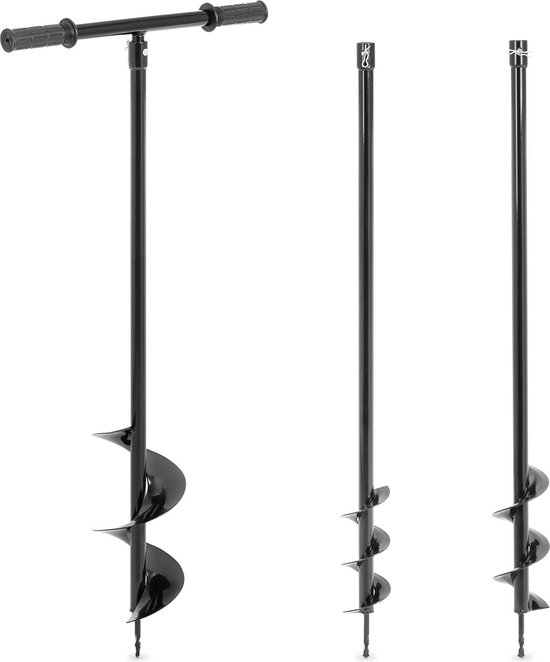 hillvert - Handboormachine 100 cm - met drie boren: Ø 80, 100, 150 mm | bol
