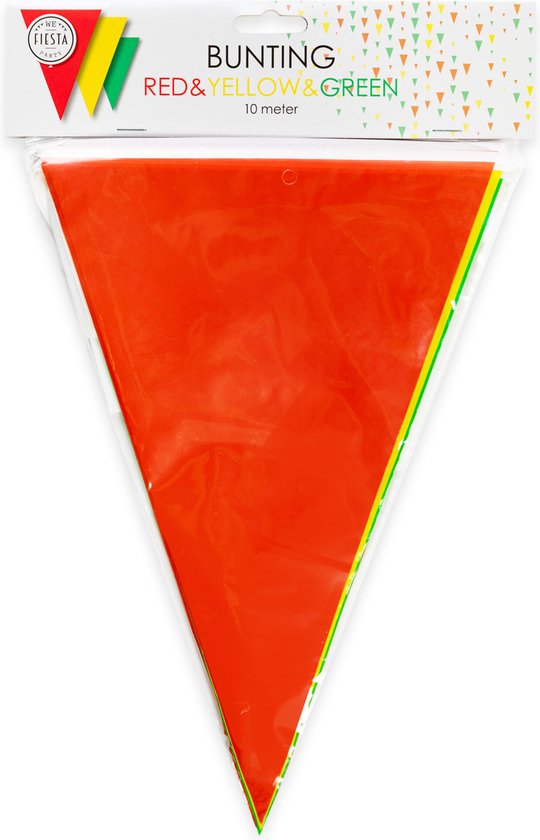 Vlaggenlijn Rood / Geel / Groen 10m - Verjaardag Feest Party Festival ...