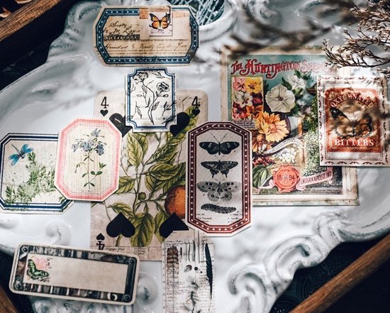 Mega Vintage Sticker Pack - 220 stickers - Prachtige set stickers voor ...