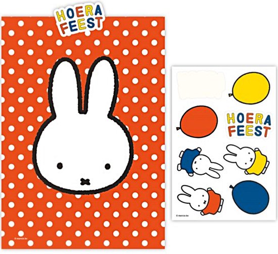 Uitdeelzakjes Nijntje - Oranje | bol