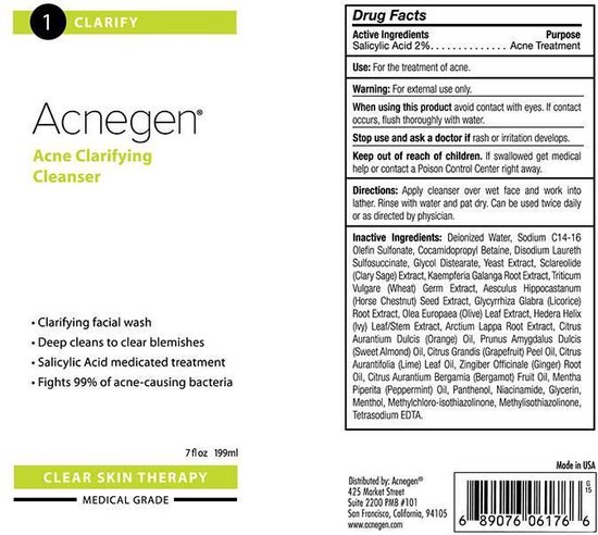 Acnegen Acne Clarifying Cleanser 199ml | bol.com