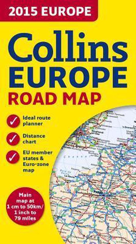 2015 Collins Map of Europe, Collins Maps | 9780007581177 | Boeken | bol