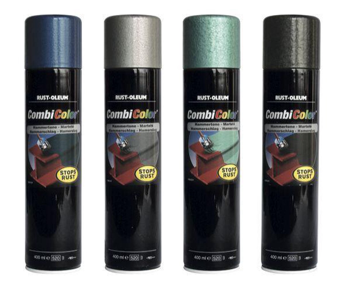 Rust-Oleum Combicolor Hamerslag Verf Spuitbus - Licht blauw | bol.com