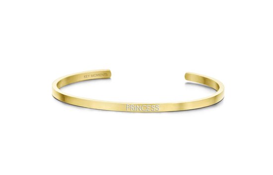Cadeau voor haar Key Moments 8KM SET001 Stalen Open Bangles met Tekst ...