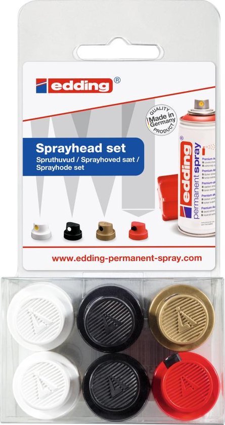 Edding 5200 Permanent Spray Spuitkoppenset | bol.com