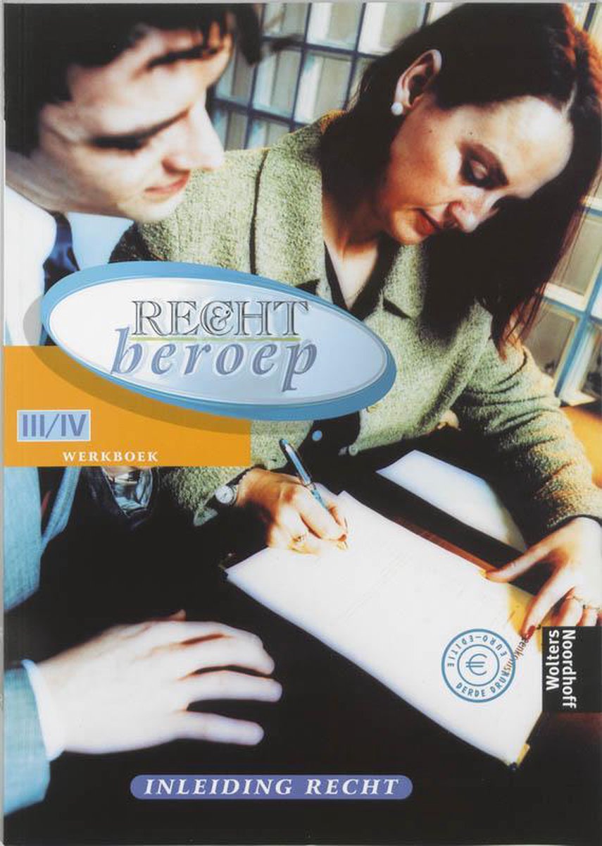 Werkboek Inleiding Recht niveau III/IV Recht & Beroep | 9789001141462 ...