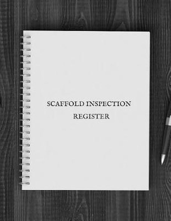 Scaffold Inspection Register, Jason Soft- | 9781073859955 | Boeken | bol