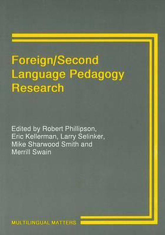 Foreign/Second Language Pedagogy Research | 9781853590849 | Eric ...