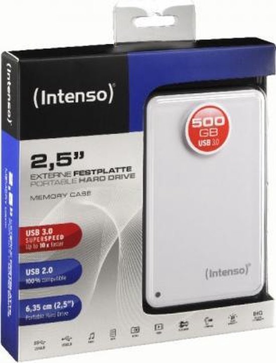 Intenso Memory Case - Externe harde schijf - 500GB | bol.com