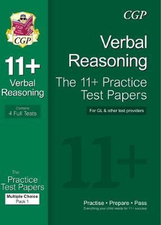 11+ Verbal Reasoning Practice Papers | 9781847628237 | Cgp Books ...