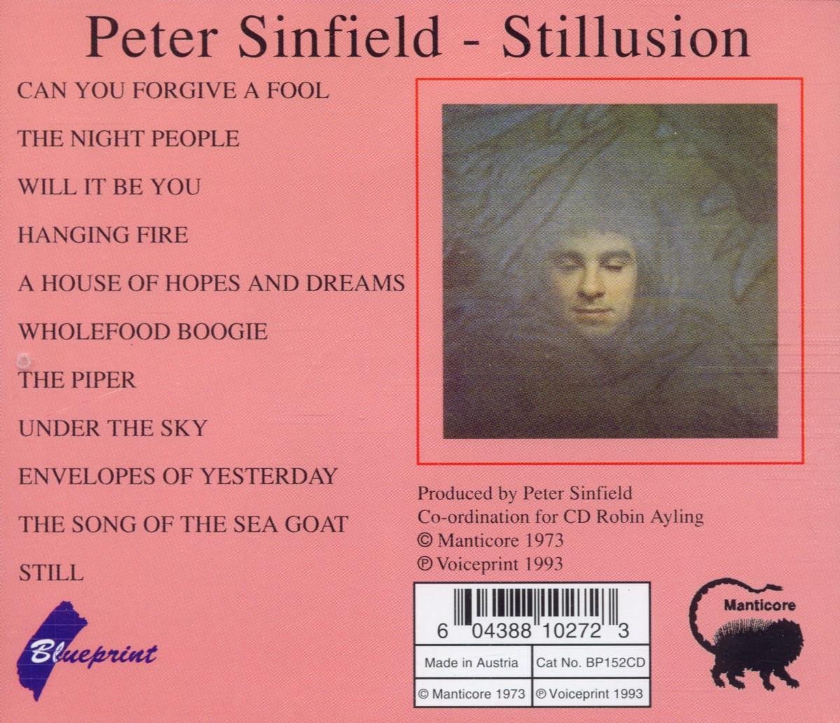 Stillusion, Peter Sinfield | CD (album) | Muziek | bol.com