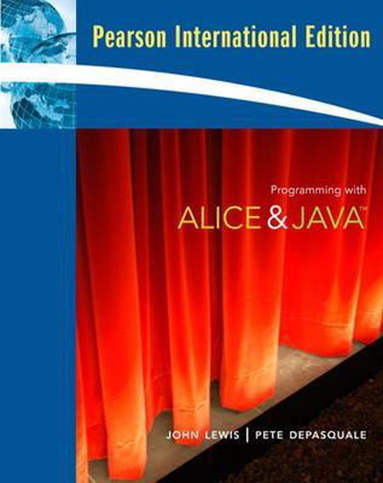 Programming With Alice And Java 9780321549358 John Lewis Boeken 