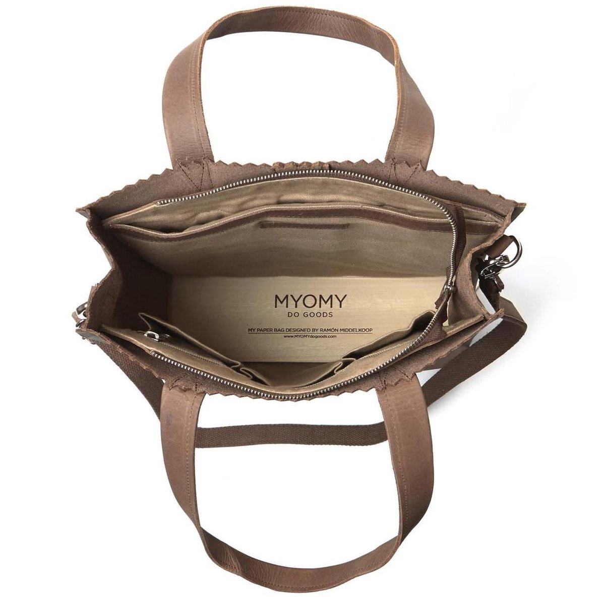 MYOMY MY PAPER BAG Deluxe Office Anaconda Brandy | bol.com