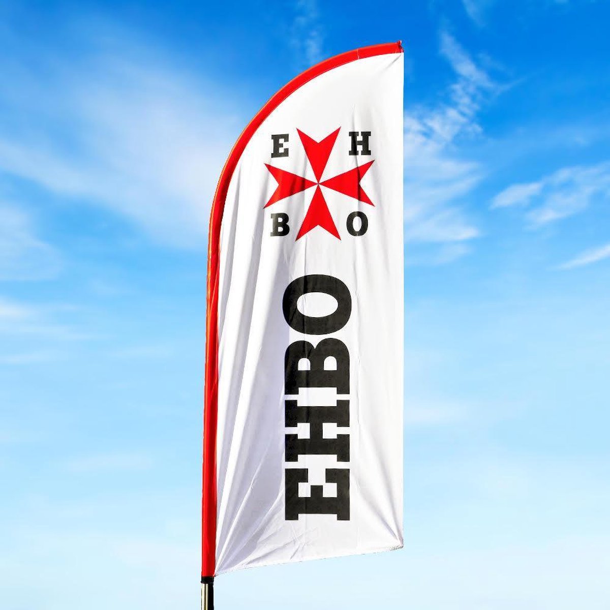 Beachflag - EHBO - Vlag + Hengelsysteem - Actievlag.nl | bol