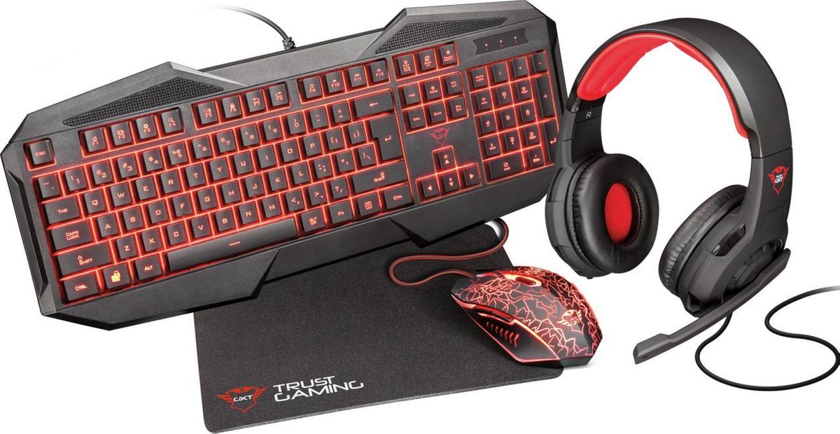 Trust GXT 788 4-in-1 Gaming Bundle for pc and laptop | bol.com