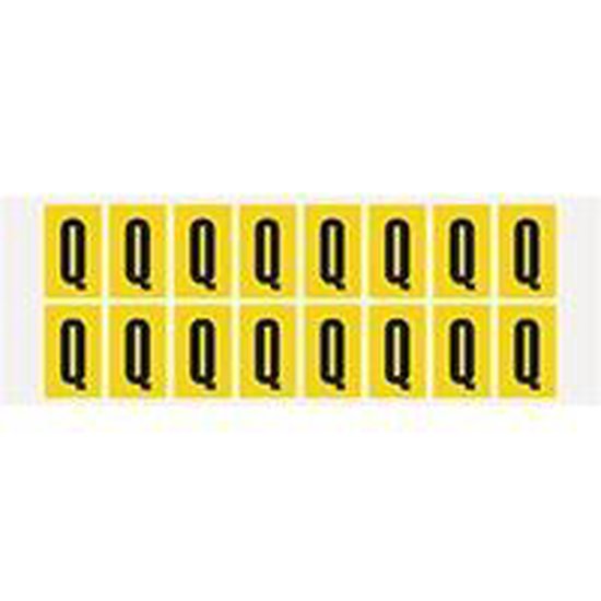 Letter stickers geel/zwart teksthoogte 25: mm letter M | bol.com