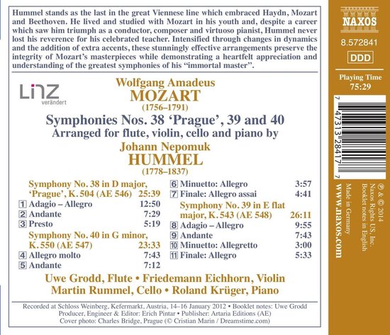 Uwe Grodd, Friedemann Eichhorn, Martin Rummel, Rol - Symphonies . 1 ...