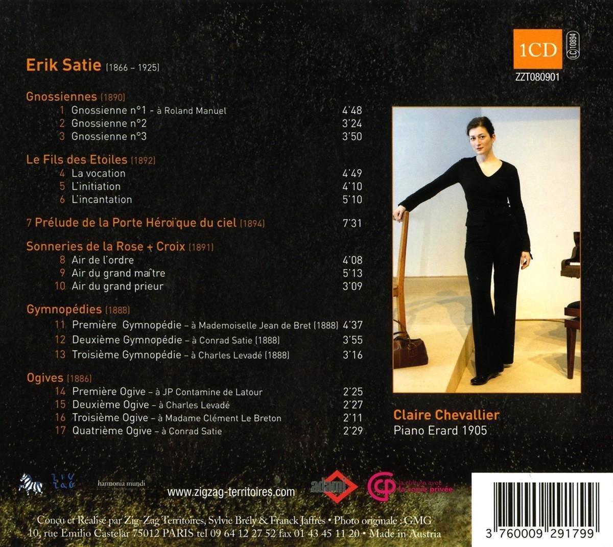 Claire Chevallier - Gnossiennes, Gymnopedies (CD), Claire Chevallier ...