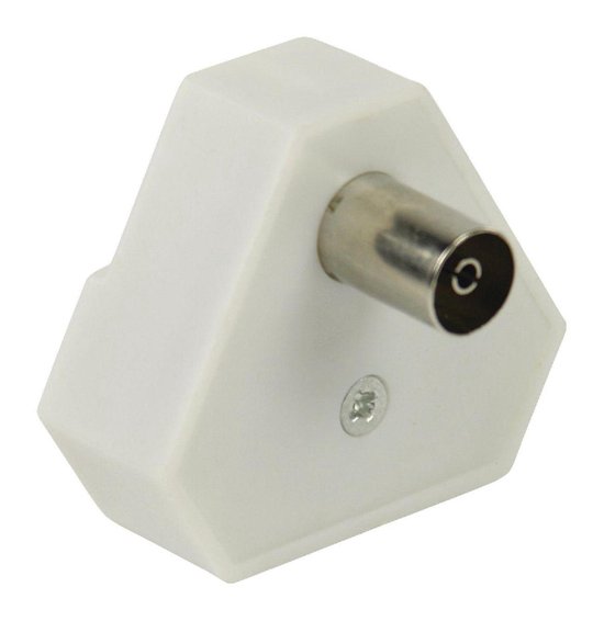 Coax-Adapter 2x Coaxconnector Male (IEC) - Coax Female (IEC) Wit | bol.com