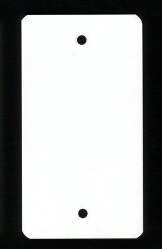 PVC Kunststof Labels Wit - 55 x 110mm - doos a 1.000 stuks | bol